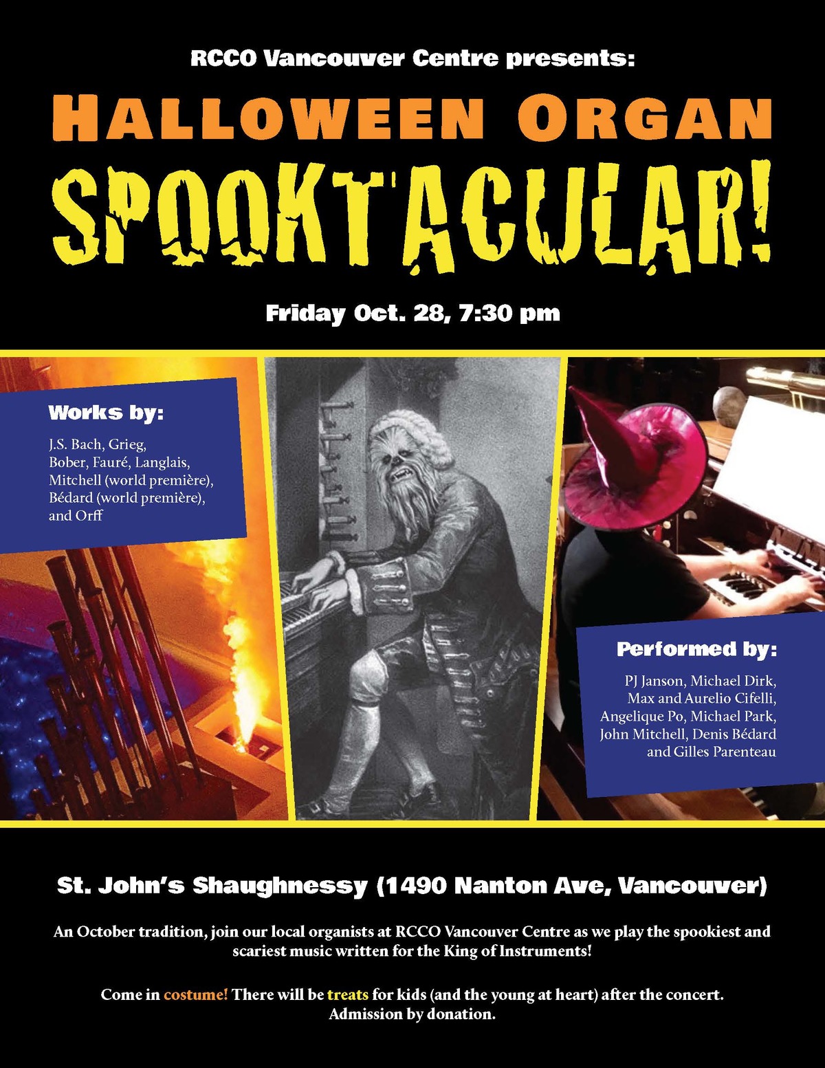 Halloween Organ Spooktackular | Anglican Diocese of New Westminster